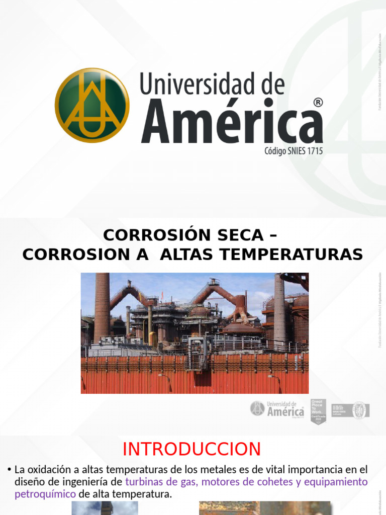 Corrorión Seca-Corrosión A Altas Temperaturas | PDF | Corrosión ...