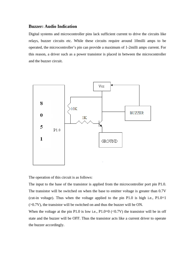 Driver Circuit-buzzer - Copy | PDF
