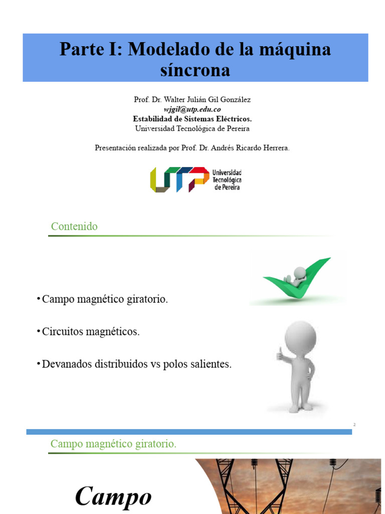 Week2-C3-Modelado de La Máquina – Repaso de Algunos Conceptos | PDF | Inductor | Campo magnético