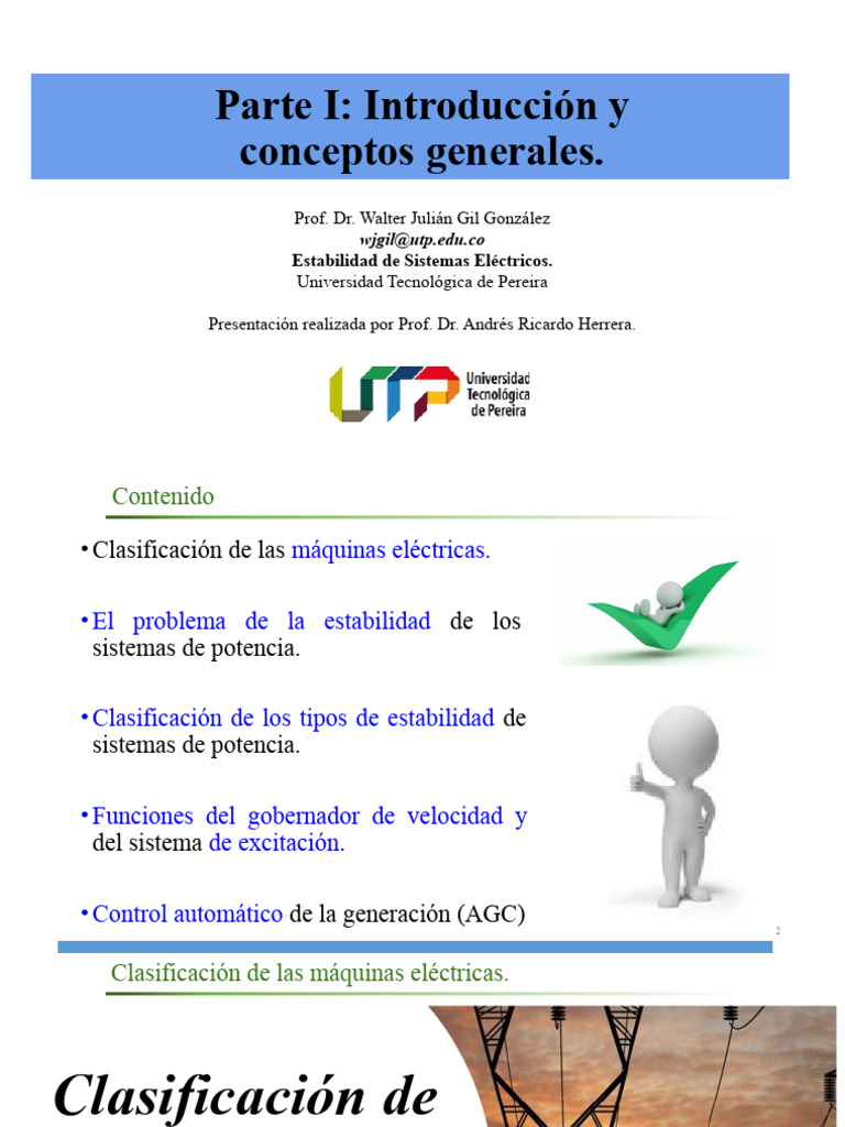 Week1-C2-Introducción Al Problema de Estabilidad y Conceptos Básicos | PDF | Generador eléctrico ...