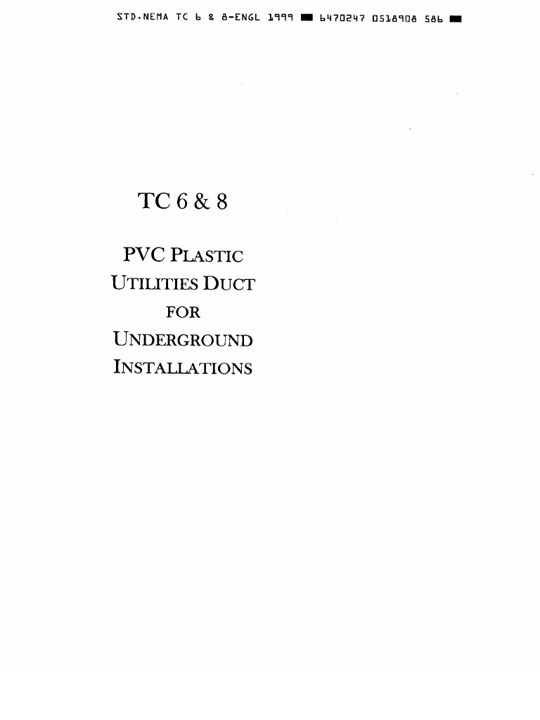 NEMA TC 6_8 PVC | PDF