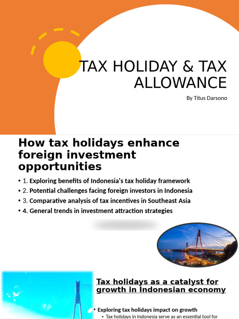Tax Holidays and Allowances in Indonesia | PDF | Taxes | Value Added Tax