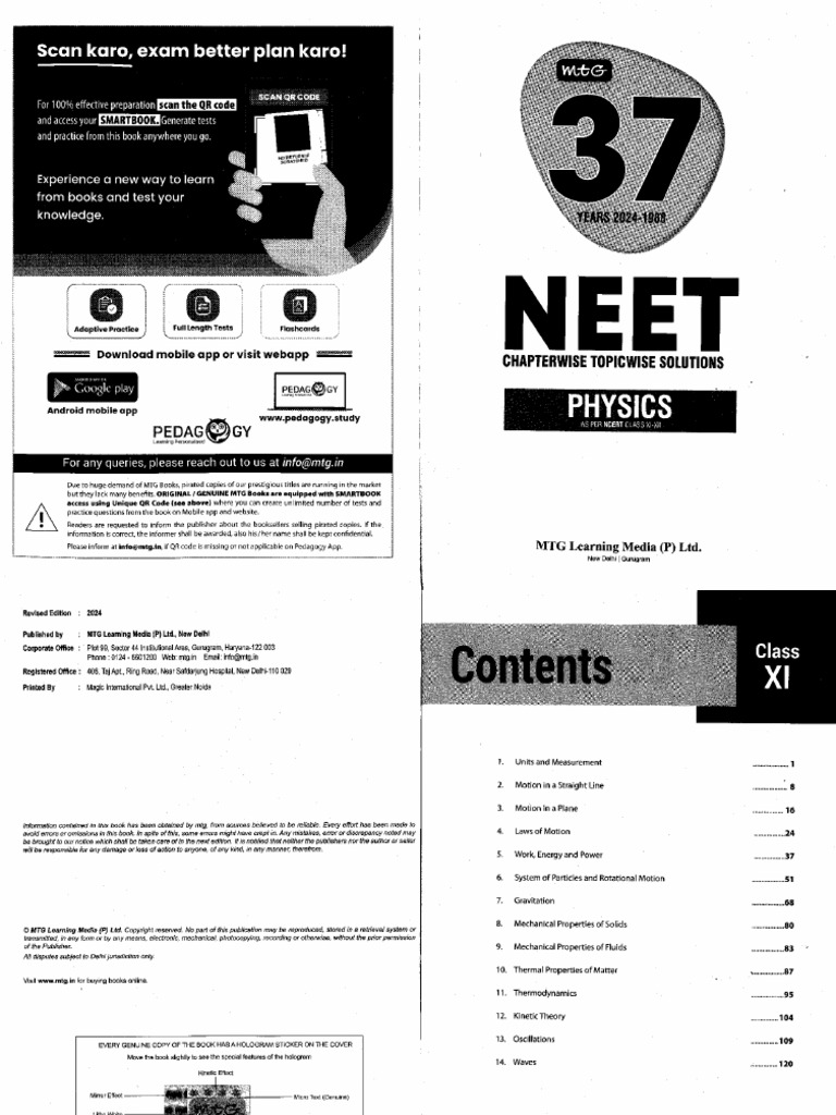 MTG Physics Pyq 2024 | PDF