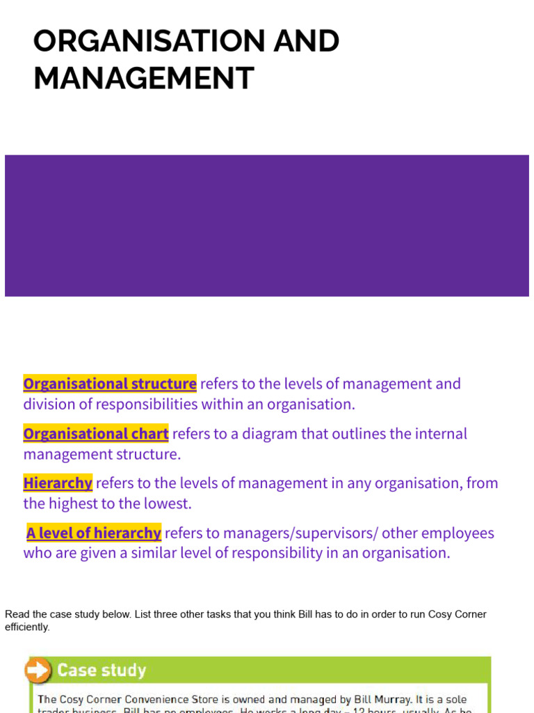 IG1_Unit2_ch-2_Org and mgt | PDF | Leadership | Business