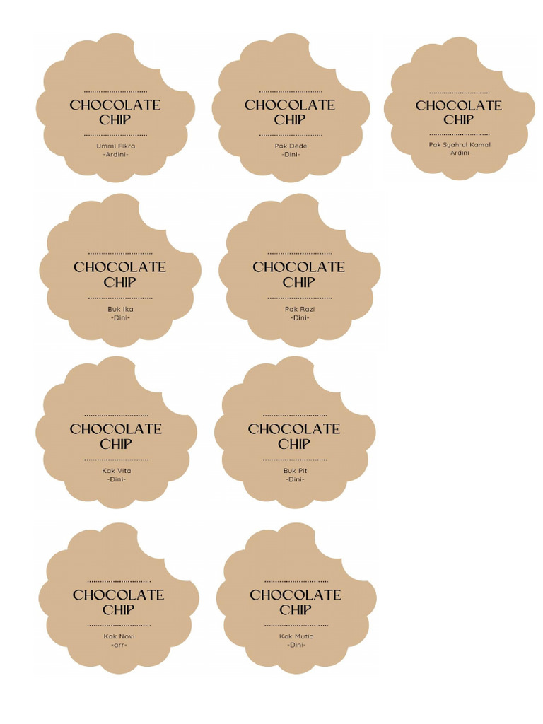 Label Cookies | PDF