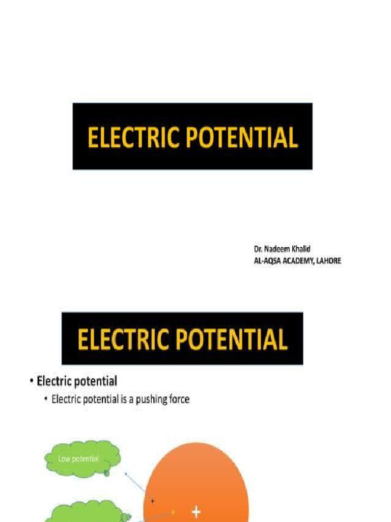 Electric Potential | PDF