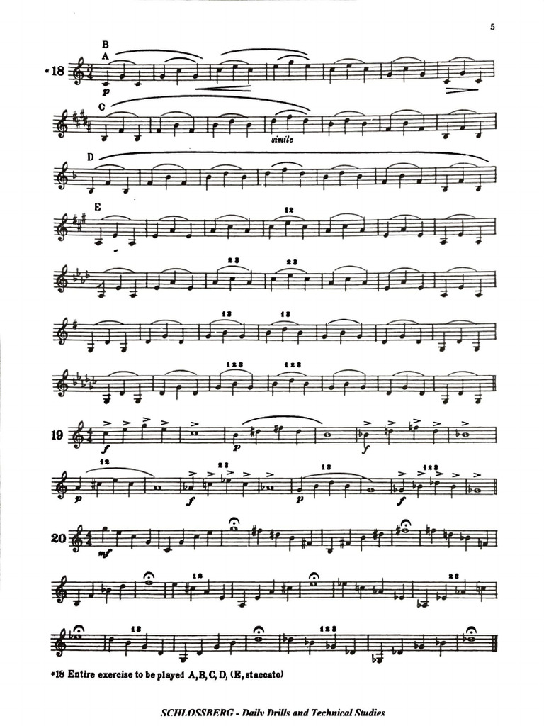 Trumpet Fundamentals 1 | PDF