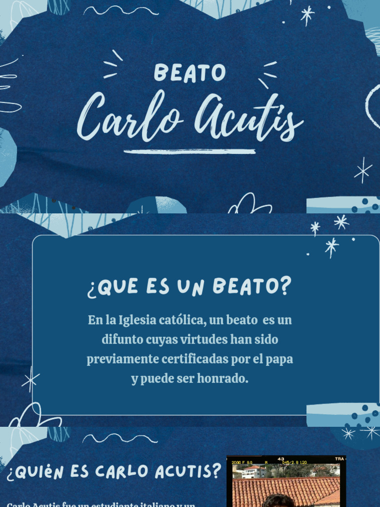 Beato Carlo Acutis | PDF | eucaristía | Iglesia Católica