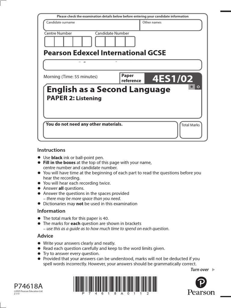 Edexcel IGCSE ESL Listening Exam Guide | PDF | Satellite | Space Debris