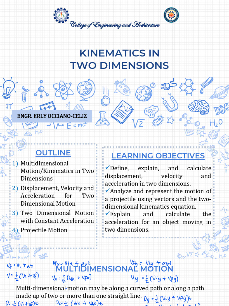 Two-Dimensional Kinematics Explained | PDF | Acceleration | Physical ...