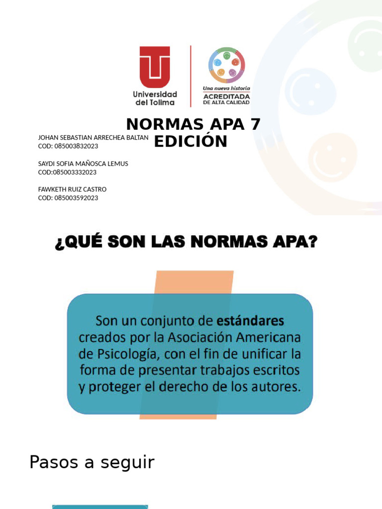 Normas Apa 7 Edicion | PDF
