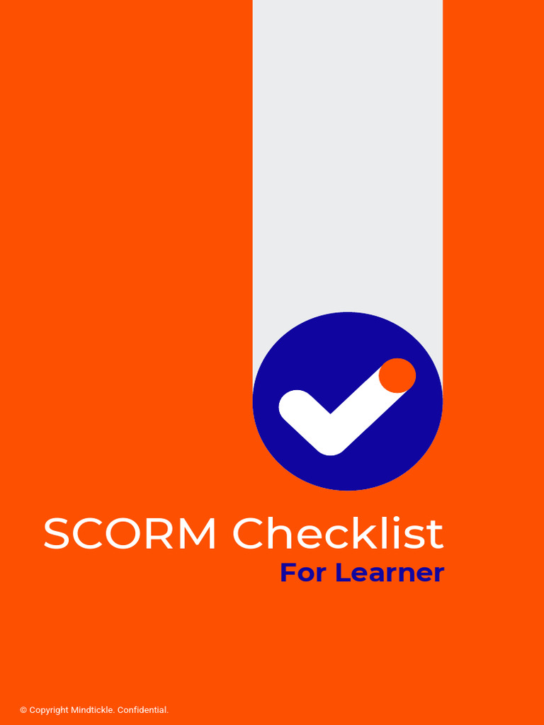 SCORM Checklist For Learners | PDF | Cyberspace | Computing