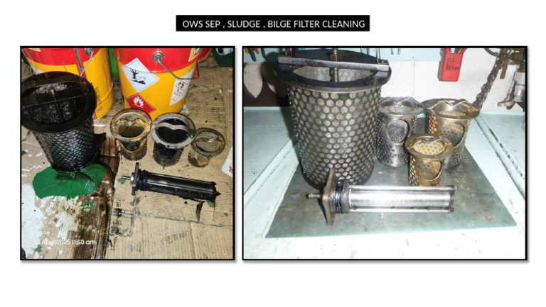 01-April-2025 - Ows Sep, Sludge, Bilge Filter Cleaning | PDF