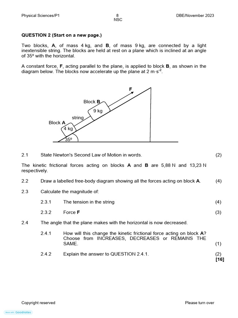 Physical Sciences P1 Nov 2023 Eng | PDF