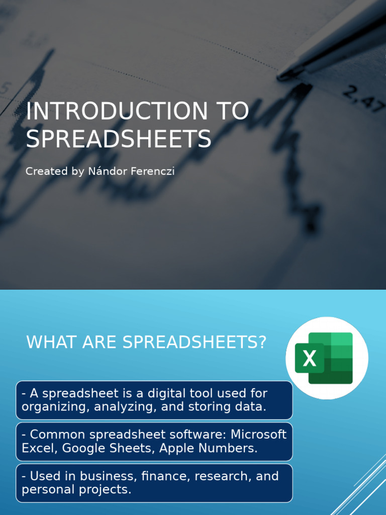 Introduction to Spreadsheets Basics | PDF