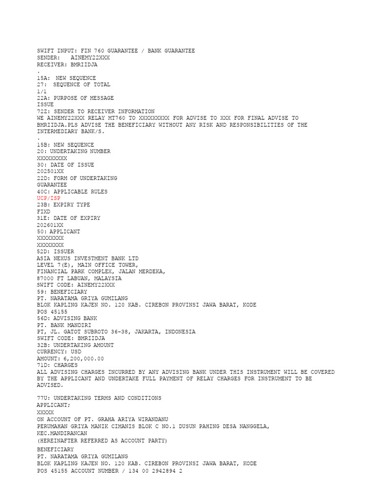 Etf - 1001018 - BG Draft - Asia Nexus Investment Bank | PDF | Private Law | Money