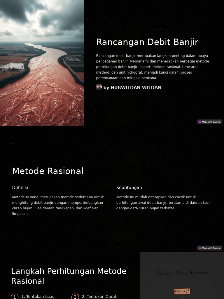 Metode Perhitungan Debit Banjir Efektif | PDF
