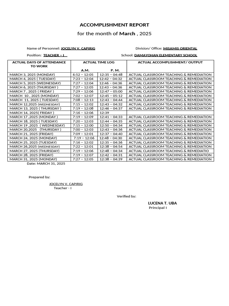 Capirig 2025 1stq Accmp - Report Sha | PDF