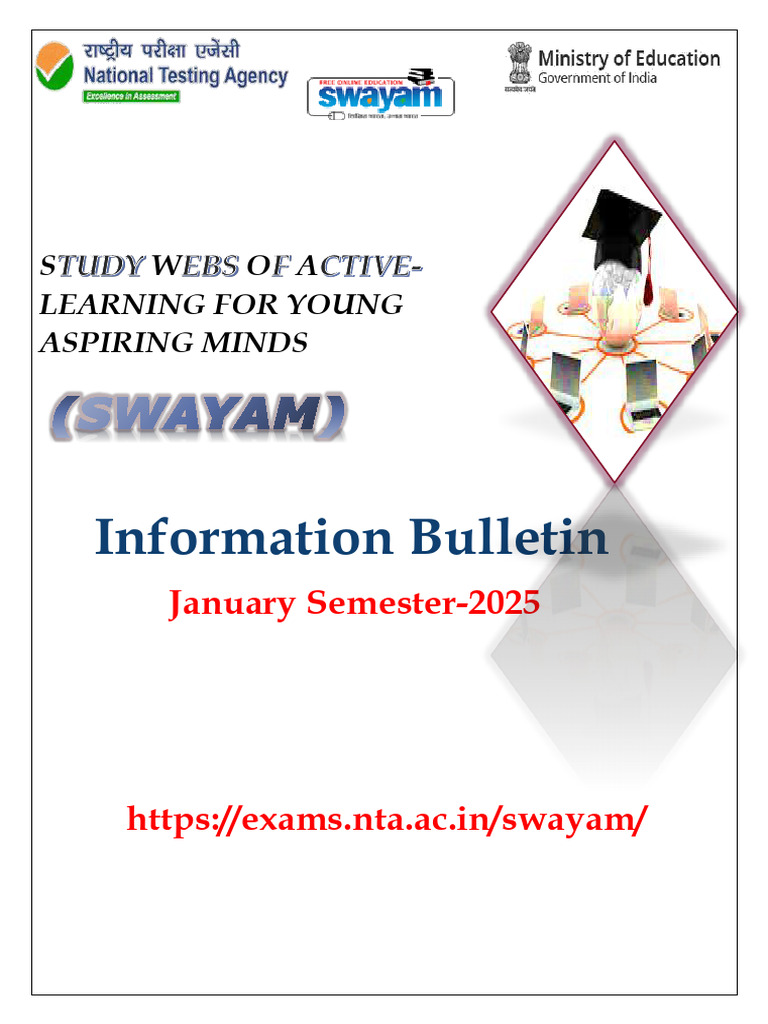 SWAYAM January 2025 Exam Details | PDF | Multiple Choice | University ...