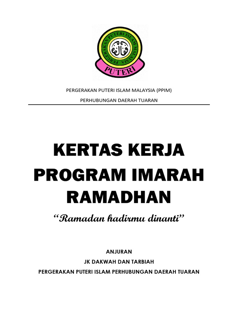 Kertas Kerja Imarah Ramadan 2025 | PDF