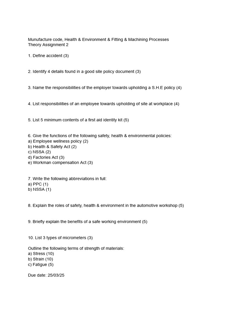 Shec Assignment 1 | PDF