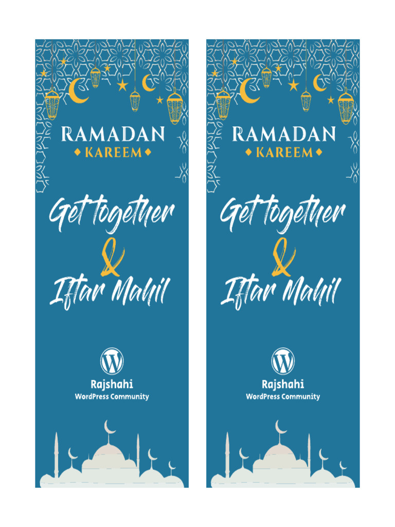 Wordpress Stand Banner 2X5 Feet | PDF
