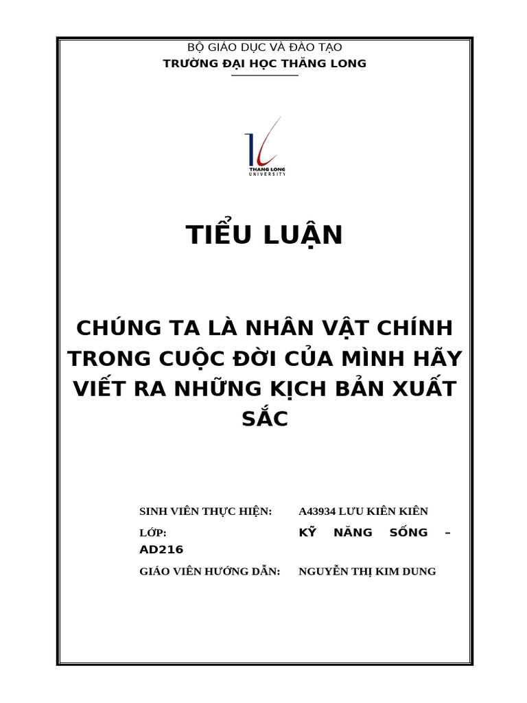 Tiểu luận KNS | PDF