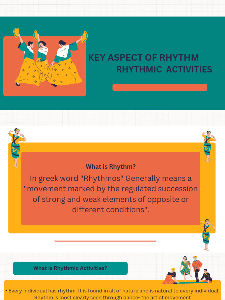 Report P.E Key Aspect of Rhythm Rhythmic Activities | PDF | Rhythm | Dances