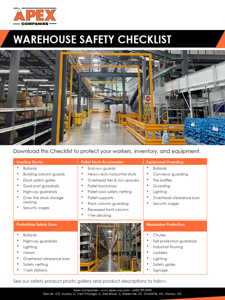 Warehouse-Safety-Checklist | PDF | Warehouse | Pallet