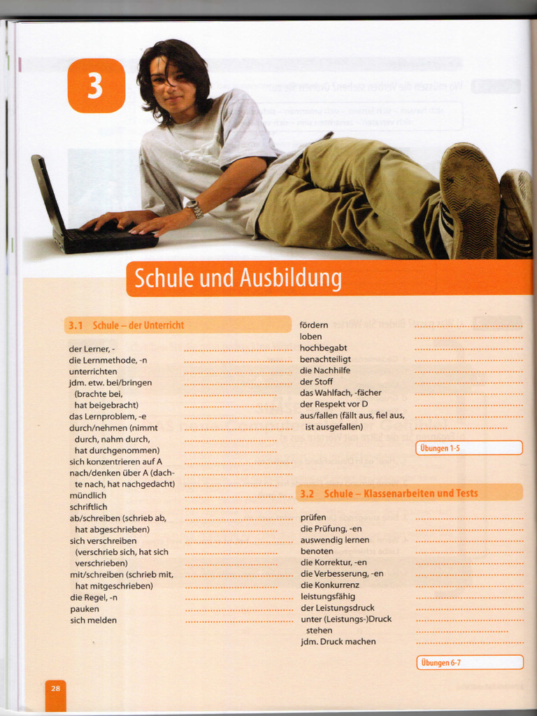 Treffend B2 Thema 3 Schule Und Ausbildung | PDF