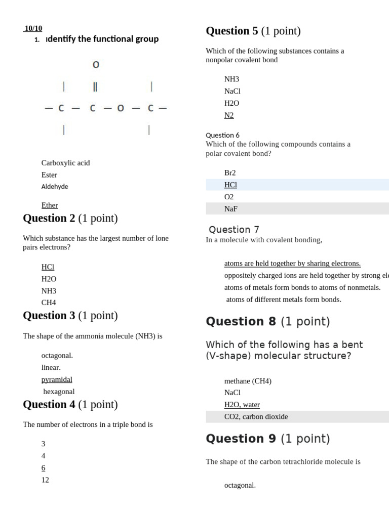 Ammonia Interactions and Lewis Structures | PDF | Chemical Bond ...