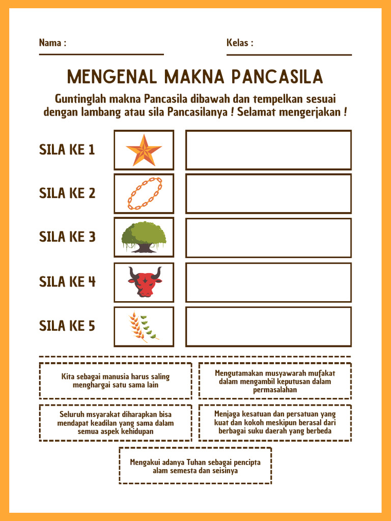 LKPD Mengenal Makna Pancasila | PDF