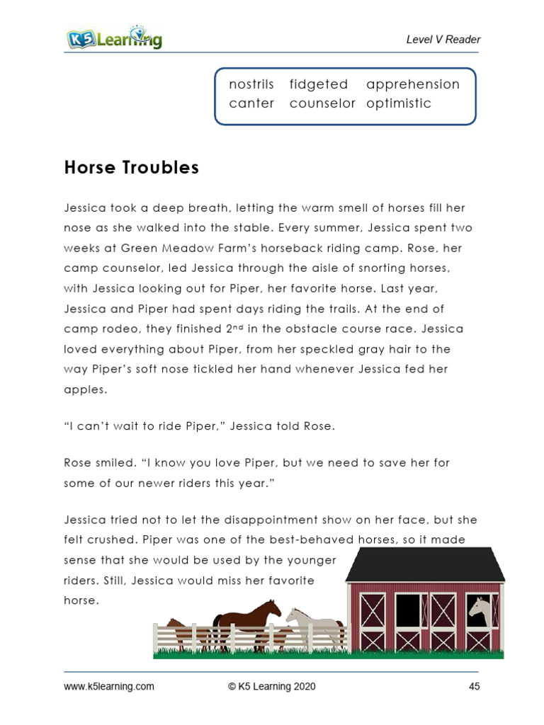 Horse Troubles: A Camp Adventure | PDF | Horses | Equestrianism