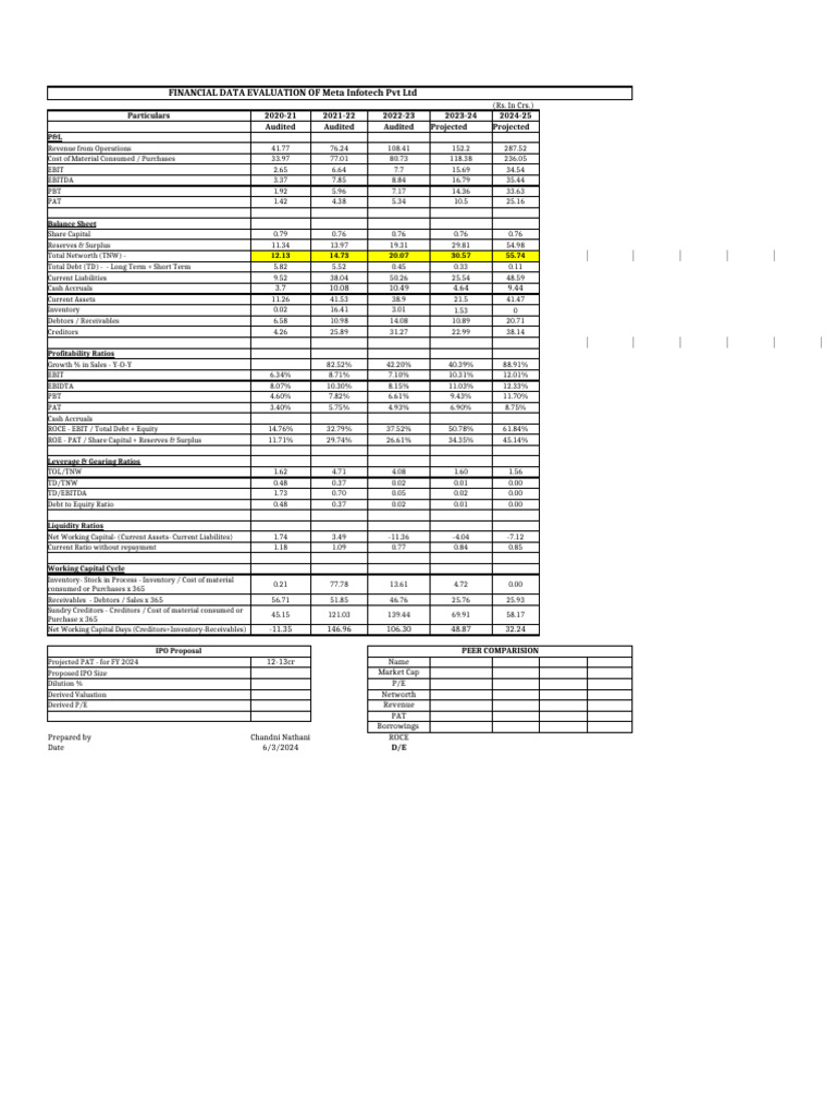 Financial Data Evaluation Sheet | PDF | Debt | Equity (Finance)