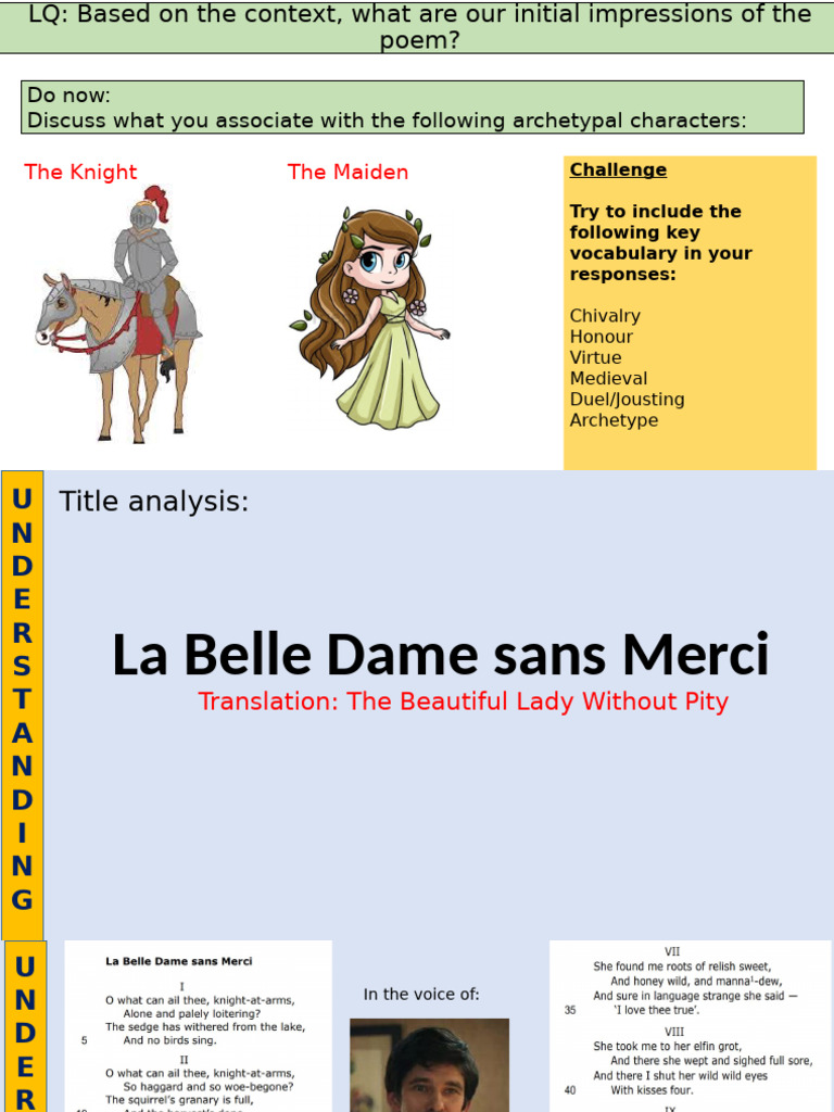 La Belle Dame Sans Merci-3 | PDF | John Keats | Ballad