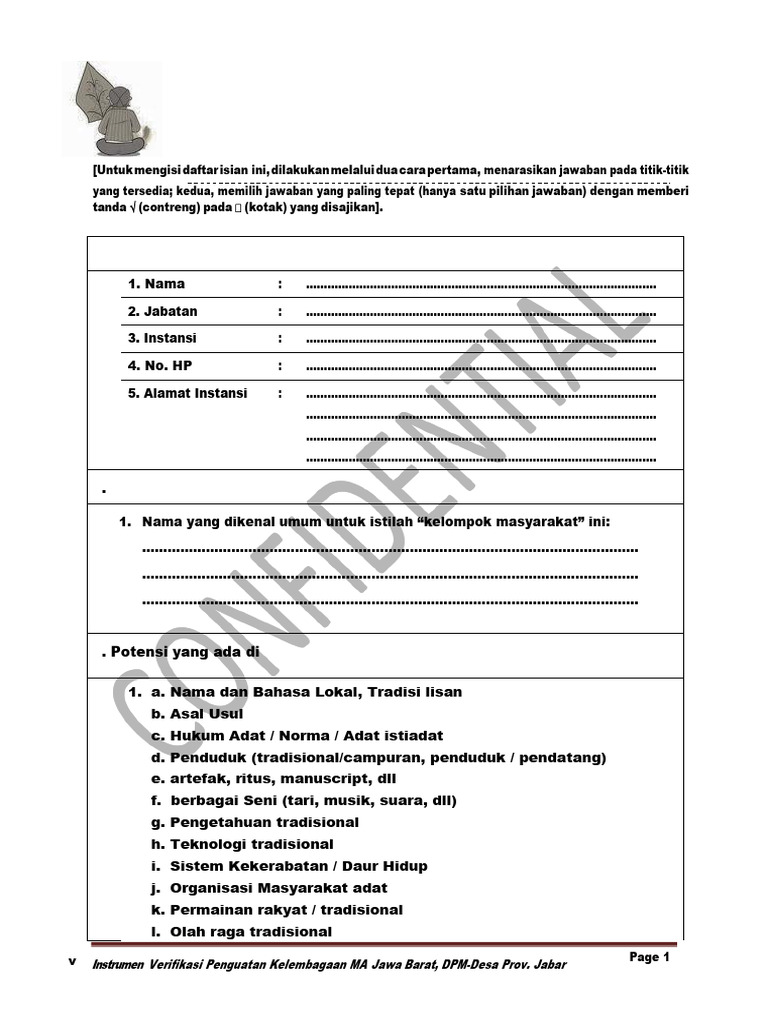 Instrumen Verifikasi MA Revisi | PDF