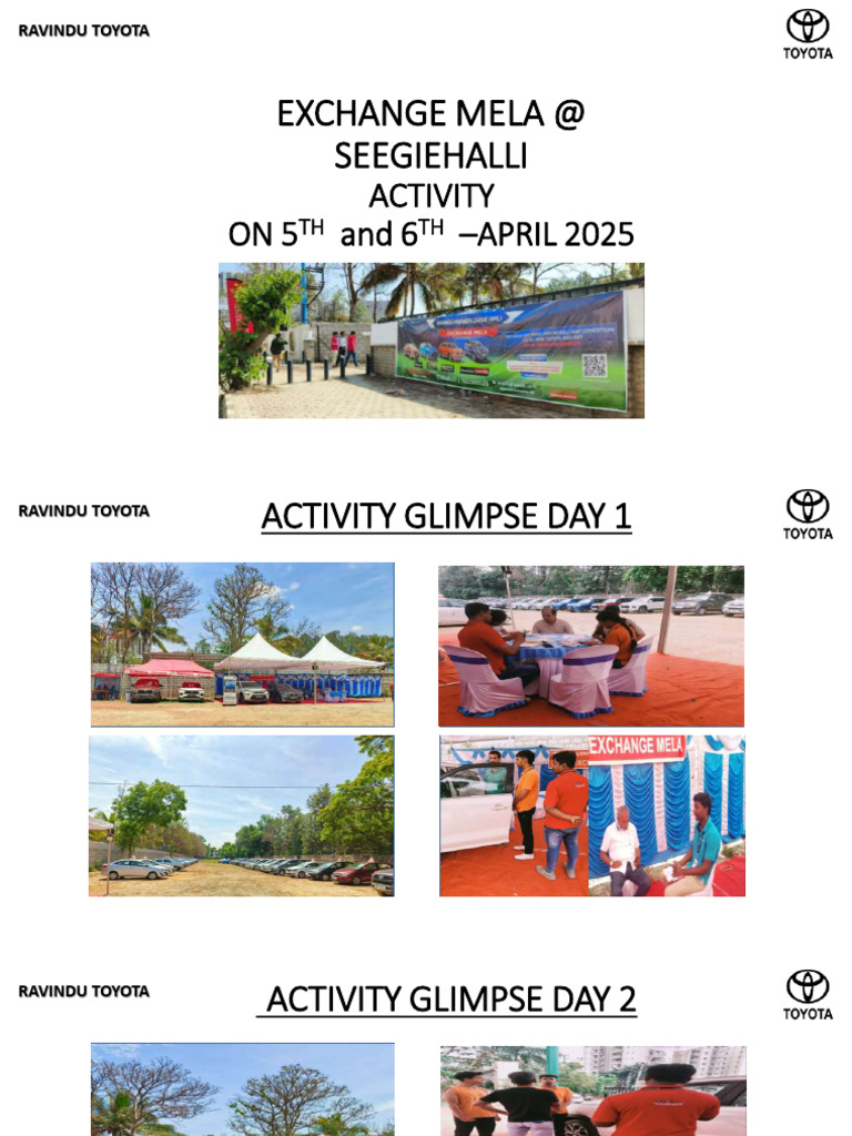 Seegiehalli Activity Exchange Mela | PDF