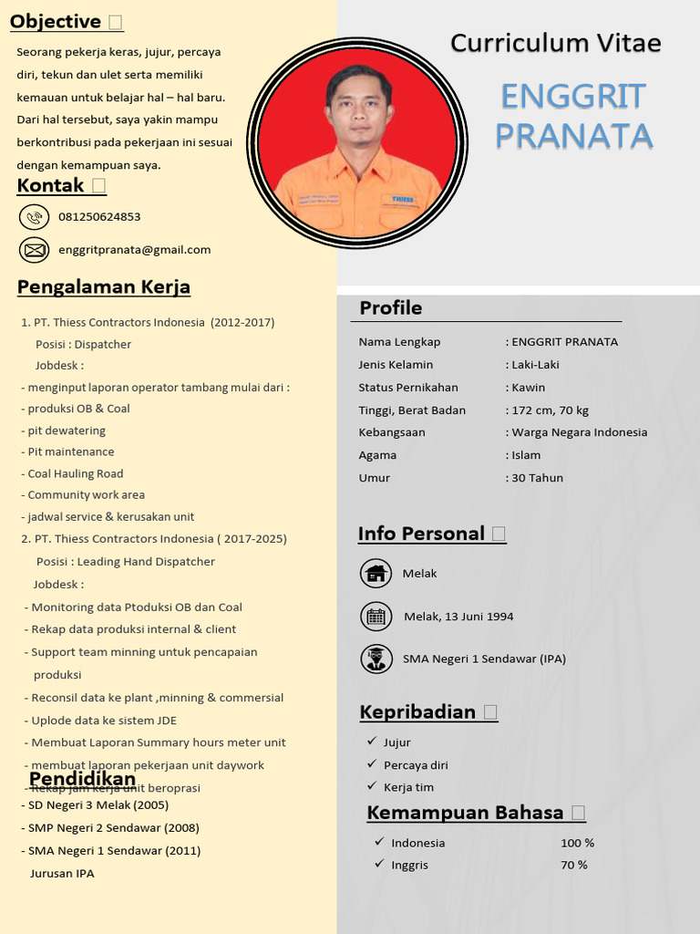 CV AHMAD 1 (5) | PDF