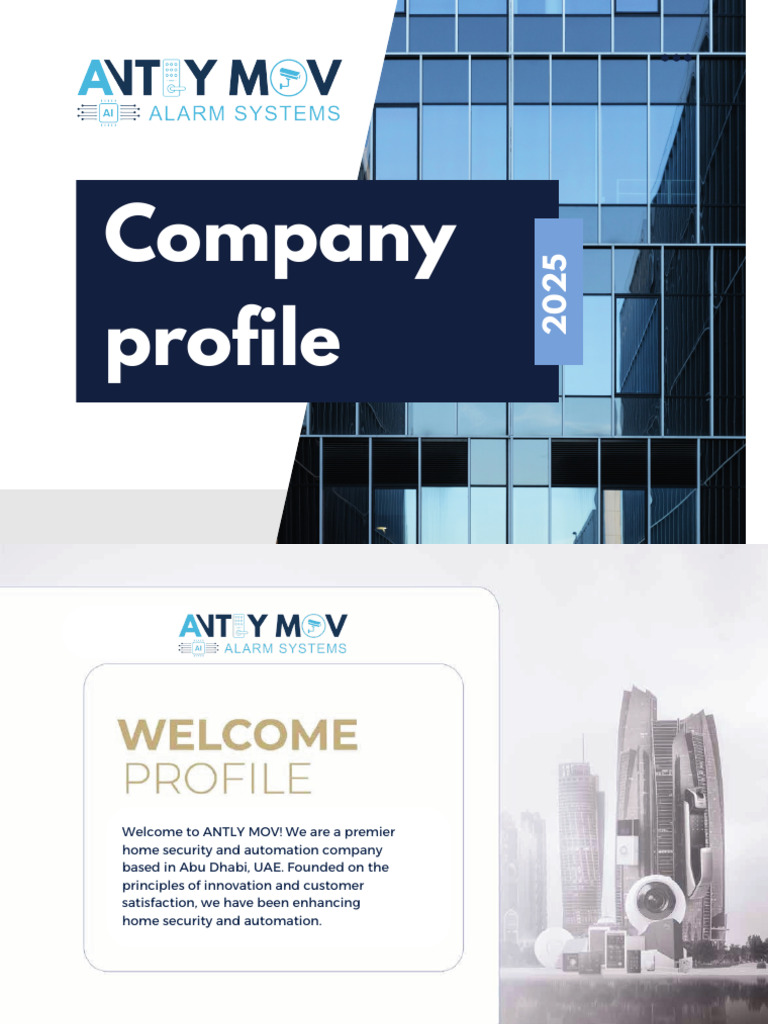 ANTLY MOV Company Profile 2025 | PDF | Camera | Deep Learning