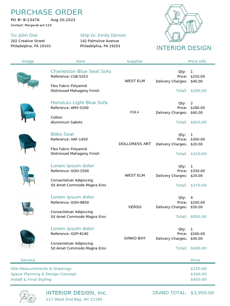 Interior-Design-Purchase-Order-Template-TemplateLab.com_ | PDF