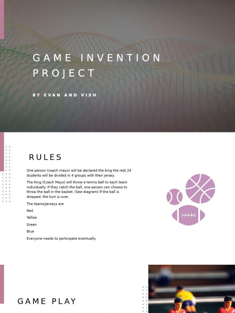 Game Invention Project | PDF