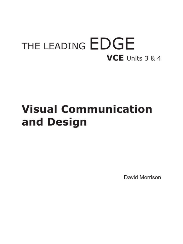 VCE Visual Communication Design Unit 4 Development Guide | PDF | Design ...