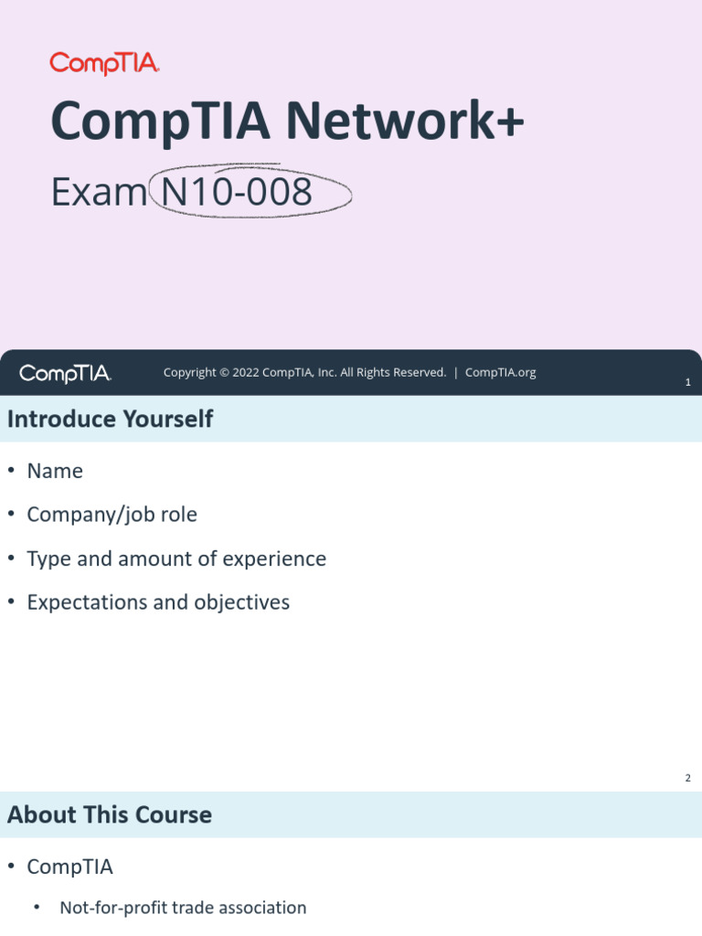 n10 008 Study Notes | PDF | Computer Network | Ip Address