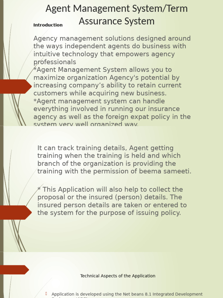 Agent Management System Overview | PDF | Model–View–Controller ...