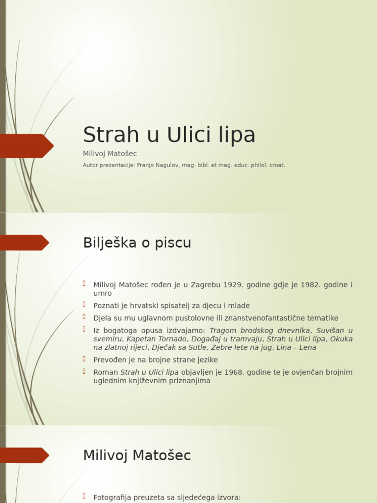 Strah U Ulici Lipa | PDF