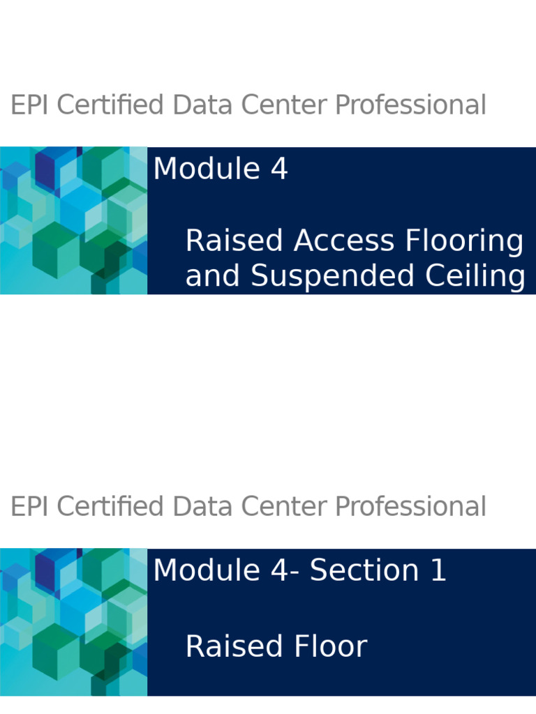 EPI Data Center Professional: Module 4 | PDF