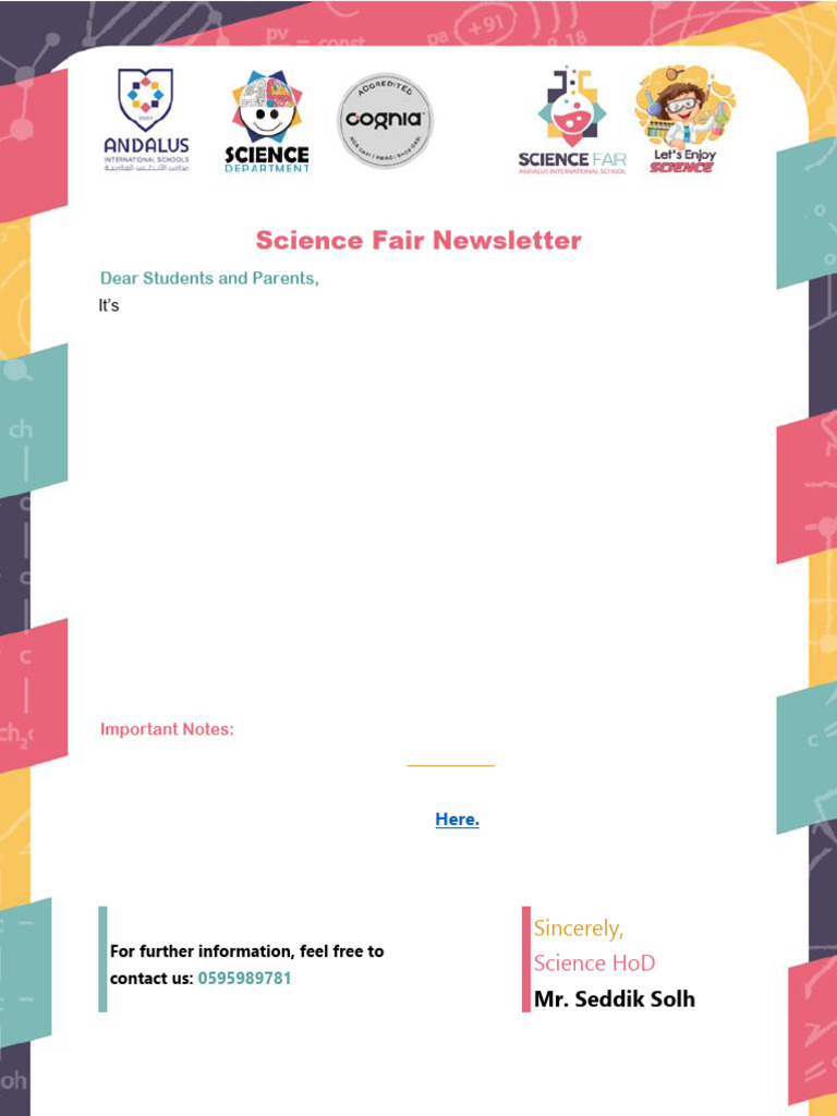 Science Fair Project Guidelines 2025 | PDF