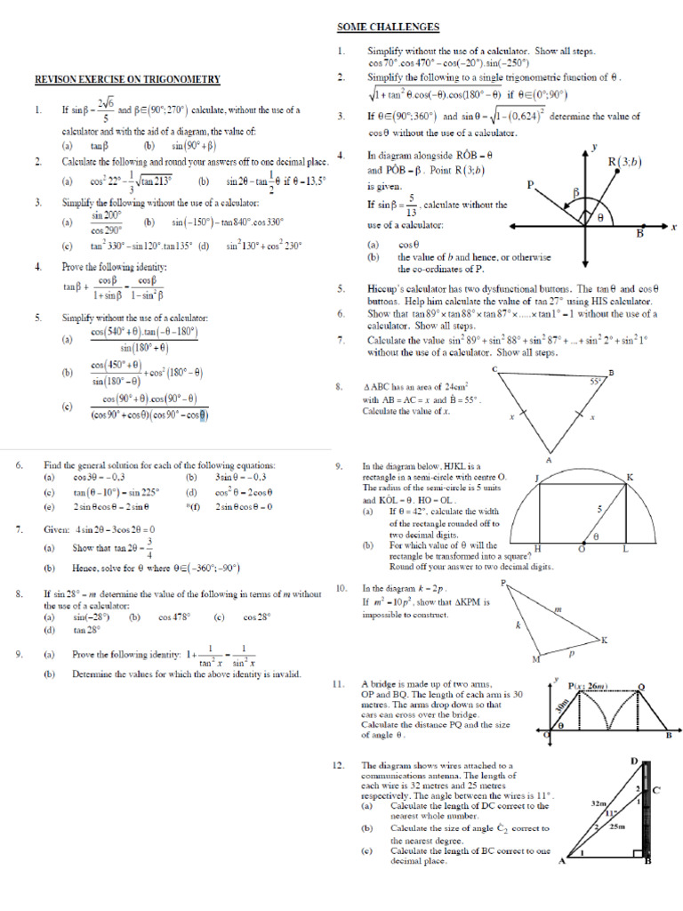 Grade 11 Trig | PDF
