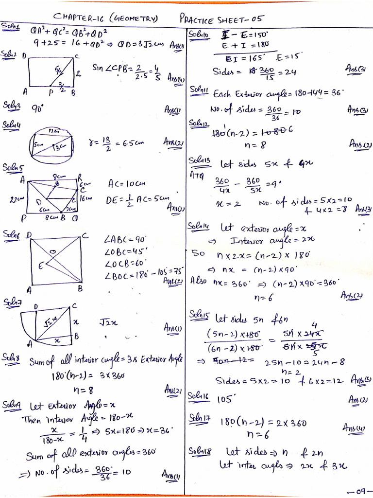 Geometry Sheet 5 Solution_5bc98354-728e-4af7-8b9f-42109b6c4260 | PDF