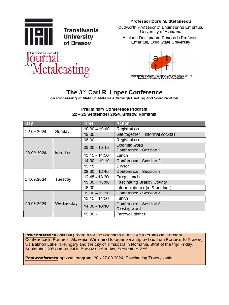 3rd Carl R. Loper Conference Program | PDF